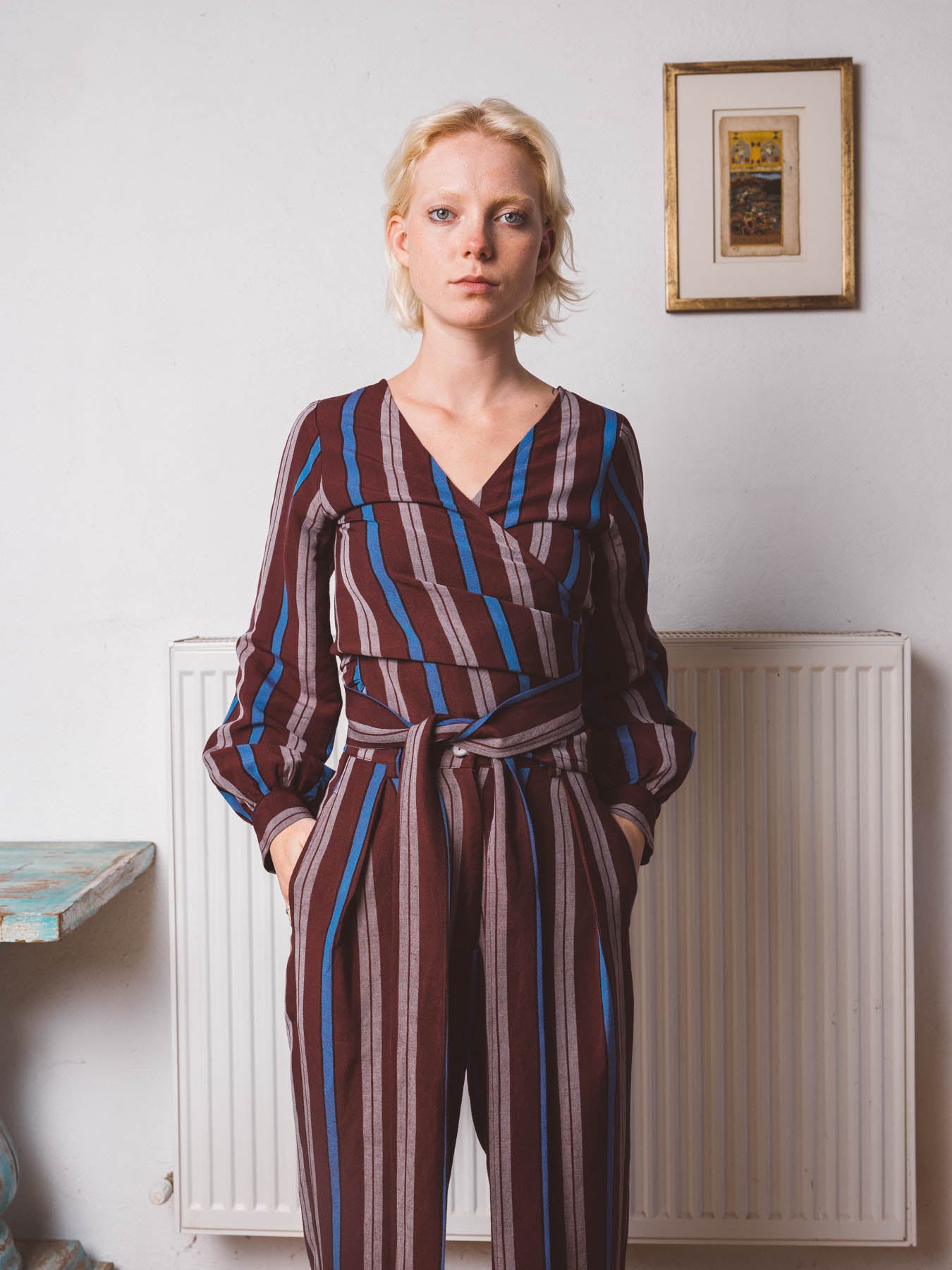Jude Wrap Top in Very Berry Stripe – FME Apparel